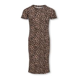 ONLY GIRLS Kleid Mädchen Größe 134/140 camel / ecru / schwarz