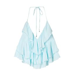 Bershka Top female Blue size XS