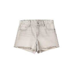 Bershka Shorts Damen Gr&ouml;&szlig;e 24/25 hellgrau / silber