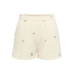 Jacqueline de Yong JDY Shorts 'JDYALBA' Damen Größe 36 grün / weiß / wollweiß