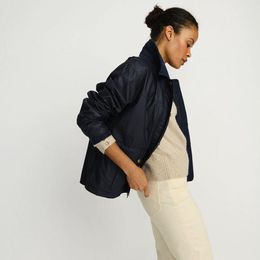LANDS' END Wachsjacke, Damen,  Blau, Baumwolle, by Lands' End