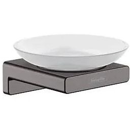 Hansgrohe AddStoris Seifenhalter 41746340 Wandmontage, Glas, Metall, brushed black chrome