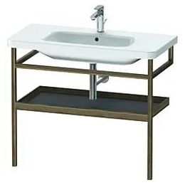 Duravit DuraStyle Handtuchhalter DS988304977 94 x 44 cm, graphit matt/amerikanisch Nussbaum, mit Ablage