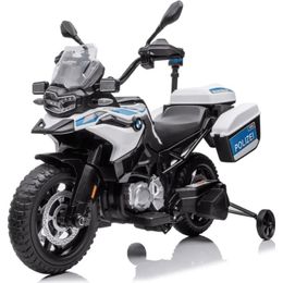 Elektro-Polizeimotorrad 12V - BMW F850 GS - 3 bis 6 Jahre - mit Polizeileuchten - Weiß