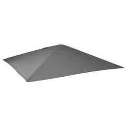 Mendler Ersatz-Bezug für Gastronomie Sonnenschirm HWC-D20, Sonnenschirmbezug Ersatzbezug, 5x5m (Ø7,2m) Polyester ~ anthrazit