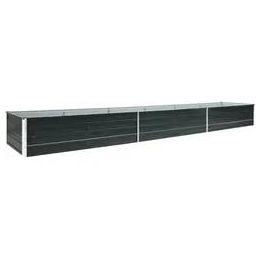 vidaXL Garten-Hochbeet Verzinkter Stahl 480x80x45 cm Anthrazit