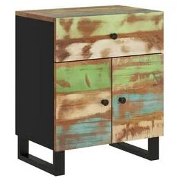 vidaXL Nachttisch 50x33x60 cm Altholz Massiv & Holzwerkstoff