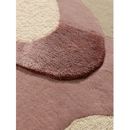 benuta Finest Kurzflor Teppich Peggy Multicolor 160x230 cm - Bunter Teppich f&uuml;r Wohnzimmer