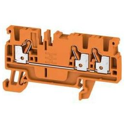 Weidm&uuml;ller 1521830000 Durchgangsklemme 5.1 mm Zugfeder Orange 100 St.
