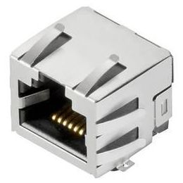 Weidm&uuml;ller RJ45C3 S1U DE4N RL RJ45-Steckverbinder CAT 3 2562940000 Buchse, Einbau horizontal Polzahl Sensoren 8 Silber, Schwarz 200 St.