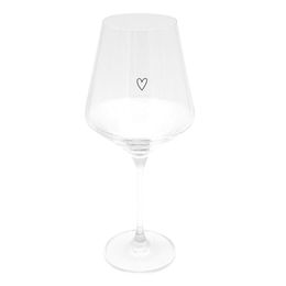 Eulenschnitt Weinglas "Herz" - 490 ml - 20% | Gedeckter-tisch