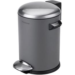 Fackelmann Pedal-Abfallsammler "Paris" in Grau - 3 l - 10% | Muelleimer