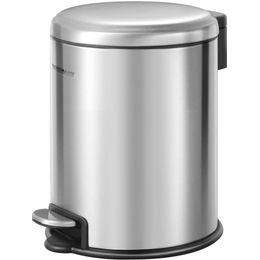 Fackelmann Pedal-Abfallsammler "Milano" in Silber - 3 l - 10% | Muelleimer