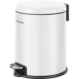 Fackelmann Pedal-Abfallsammler "Milano" in Weiß - 3 l - 10% | Muelleimer