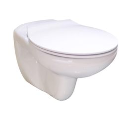 SONSTIGE Wand WC Set Basic, sp&uuml;lrandlos, Abgang waagerecht inkl. WC Sitz und Schallschutzset