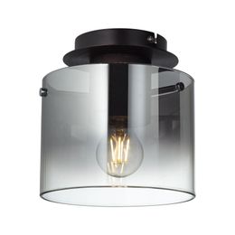 Brilliant Lampe Beth Deckenleuchte 20cm Kaffee/rauchglas 1x A60, E27, 60W, g.f. Normallampen n. ent. F&uuml;r LED-Leuchtmittel geeignet Dimmbar bei Verwendung geeigneter Leuchtmittel