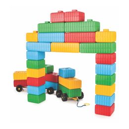 Pilsan Brick Block 03251, 43 teilig, gro&szlig;e bunte Bausteine, ab 3 Jahre