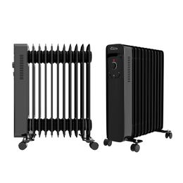 TroniTechnik&reg; &Ouml;lradiator Elektroheizung TT-OR 211 in Schwarz mit 11 Rippen und 2500 Watt, drei Heizstufen (1000W, 1500W, 2500W)
