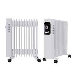 TroniTechnik&reg; &Ouml;lradiator Elektroheizung TT-OR 211 in Wei&szlig; mit 11 Rippen und 2500 Watt, drei Heizstufen (1000W, 1500W, 2500W)