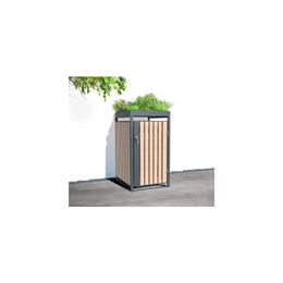WESTMANN M&uuml;lltonnenbox Planta 1x 240 L Holzoptik 84x68x124,5cm