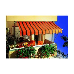 SPETTMANN Fallarmmarkisen Gestell silber, 250x160 cm Dessin 5961 orange/braun