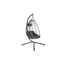 hjh LIVING H&auml;ngesessel COCOVA Stoff, PE-Rattan, Eisen