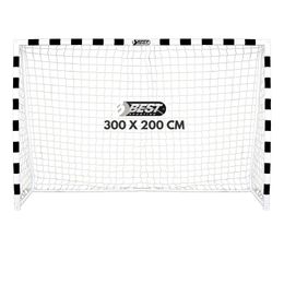 BEST Sporting Fu&szlig;balltor Soccer 300 x 200 x 90 cm, schwarz-wei&szlig;