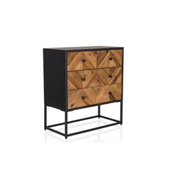 hjh LIVING Sideboard SANTJAGO BLACK SUN L Holz