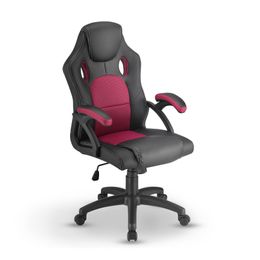 Juskys Racing Schreibtischstuhl Montreal ergonomisch B&uuml;rostuhl PC Gaming Stuhl &ndash; bordeaux
