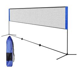 BEST Sporting Volleyballnetz Outdoor 4 in 1 I Badmintonnetz 310cm breit I Badminton Netz Garten h&ouml;henverstellbar