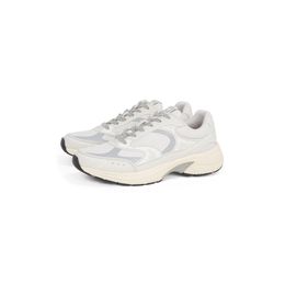 Sneaker Tommy Jeans "ARCHIVE'25", Herren, Gr. 44, grau, Synthetik, Textil, sportlich, Schuhe, Freizeitschuh, Halbschuh, Schnürschuh mit Kontrastbesätzen