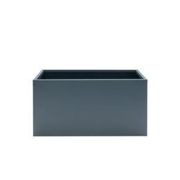 Herstera Pflanzkübel 'Cube' Metall anthrazit 100 x 50 x 50 cm