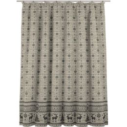 Vorhang WIRTH "Romo" Gr. 1, beige (creme), B:65cm H:120cm, Jacquard, Baumwolle, Polyester, Gardinen