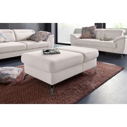 Sit & More Hocker SIT & MORE "Percy", beige (linen), B:114cm H:46cm T:71cm, Hocker, Polsterhocker Sitzhocker, Fu&szlig;h&ouml;he 15cm, mit Klappfunktion, wahlweise in 2 Fu&szlig;farben