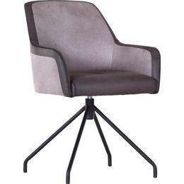 Esszimmersessel GUTMANN FACTORY "Floyd", grau, B:58cm H:80cm T:62cm, Sessel