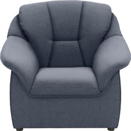 Sessel DOMO collection "Faenza f&uuml;r kleine R&auml;ume, zeitlos und elegant, kompakte Ma&szlig;e", grau (dunkelgrau), B:83cm H:88cm T:82cm, 92% Polyester, 8% Nylon, Sessel, Sessel