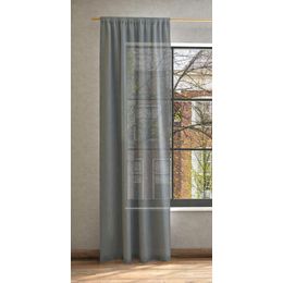 Neutex for you! Vorhang NEUTEX FOR YOU "Mara-ECO" Gr. 1, bunt (silberfarben, grau), B:144cm H:245cm, Jacquard, Polyester, Gardinen