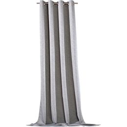 Weckbrodt-Gardinen Vorhang WECKBRODT "Elias" Gr. 1, grau (anthrazit), B:135cm H:245cm, Jacquard, Polyester, Gardinen, Jacquard, blickdicht, mit beschichteter Rückseite, Gardine, Store