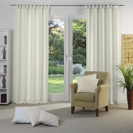 Vorhang WIRTH "Berwick" Gr. 1, grau, B:132cm H:145cm, Jacquard, Baumwolle, Polyester, Gardinen