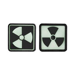 3-D Rubber Patch Radioaktiv, Farbe glow/schwarz