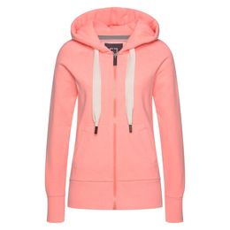 ELBSAND Zip-Up Hoodie female Orange size XXL/44