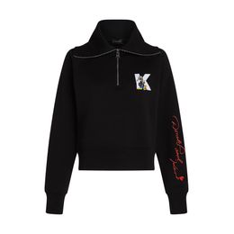K by KARL LAGERFELD Karl Lagerfeld Sweatshirt 'Disney x Karl Lagerfeld' Damen Gr&ouml;&szlig;e XXL blau / rot / schwarz / wei&szlig;