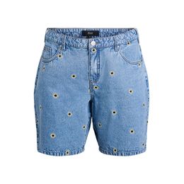 ZIZZI Shorts 'Jeva' Damen Gr&ouml;&szlig;e 41/42 blue denim / zitrone / schwarz