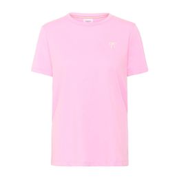 Saint Tropez T-Shirt 'Jadeen' Damen Gr&ouml;&szlig;e XXL hellbeige / flieder