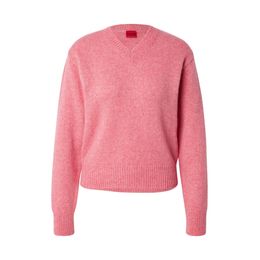 Hugo Pullover 'Solanu' Damen Gr&ouml;&szlig;e XL pink / wei&szlig;