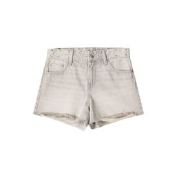 Bershka Shorts Damen Gr&ouml;&szlig;e 24/25 hellgrau / silber