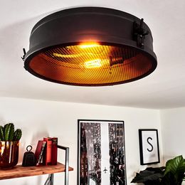 hofstein Lofthus Deckenleuchte Schwarz, 2-flammig