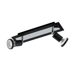 Eglo Leuchten Eglo SARRIA Deckenspot LED Chrom, Schwarz, 2-flammig
