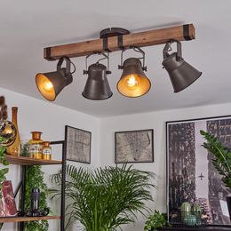 hofstein Aduard Deckenleuchte Braun, Schwarz, 4-flammig