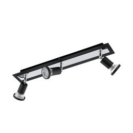 Eglo Leuchten Eglo SARRIA Deckenspot LED Chrom, Schwarz, 3-flammig